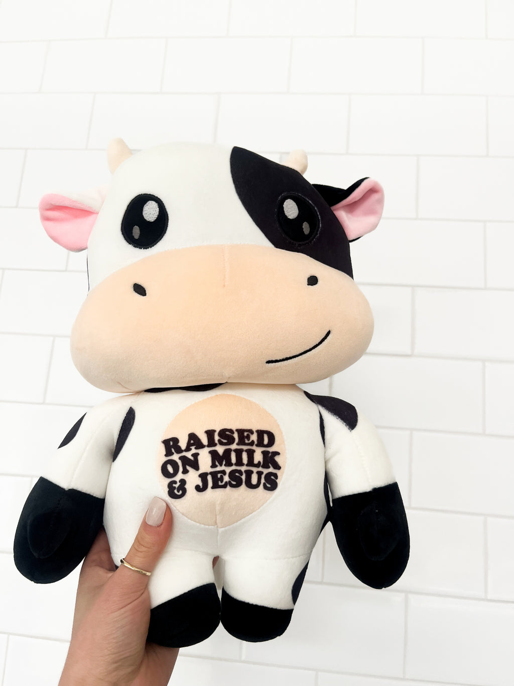 Raised on Milk & Jesus Cow Stuffy – OUR HOUSE ABOVE