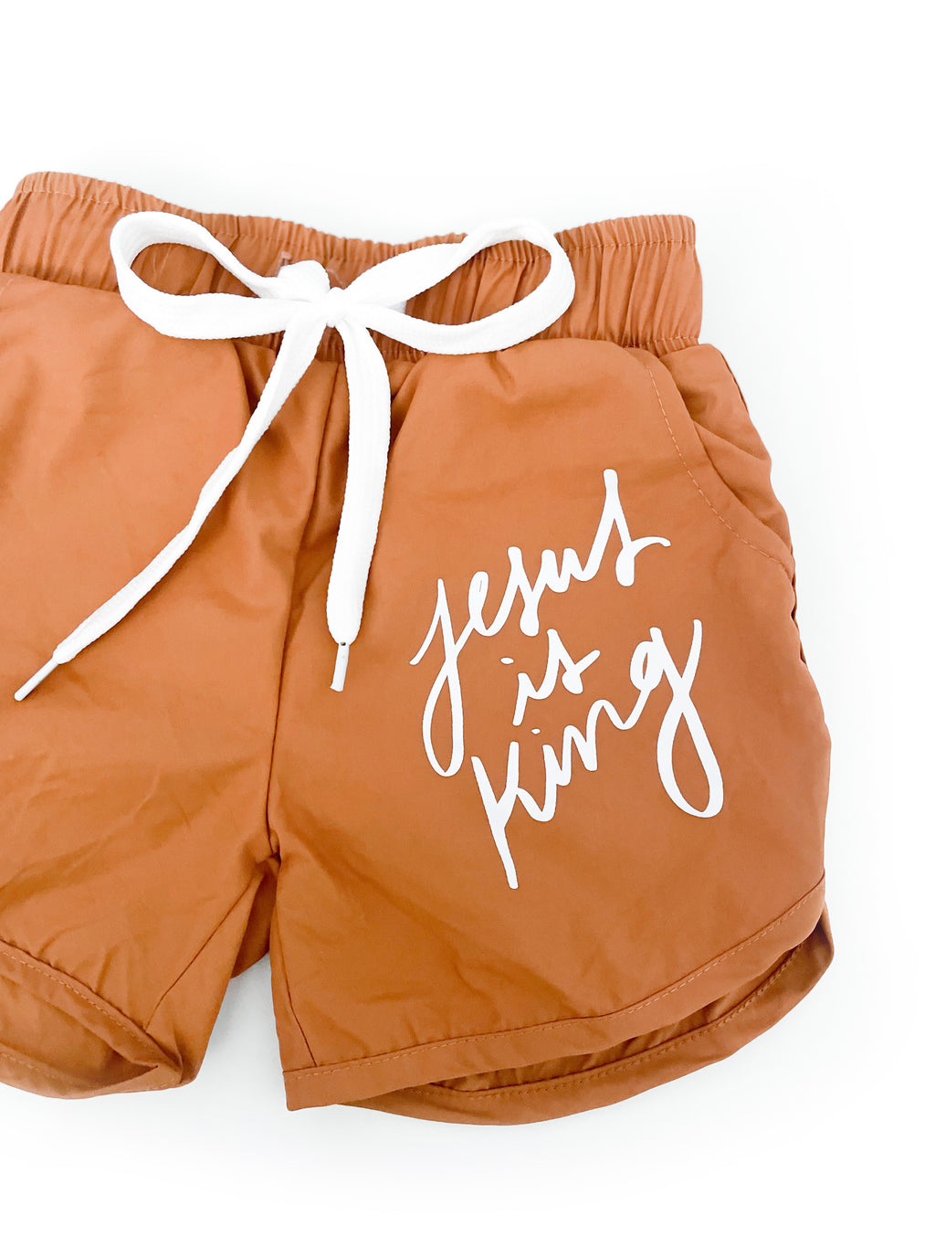 LAST CHANCE*** Jesus is King Swim Shorts – OUR HOUSE ABOVE